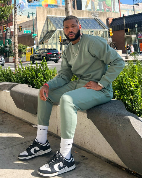 Cocoburry Crewneck Dusty Green | Cocoburry Official Store